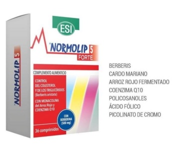 Esi normolip 5 forte 36 comprimidos - Control del colesterol | Levadura ...