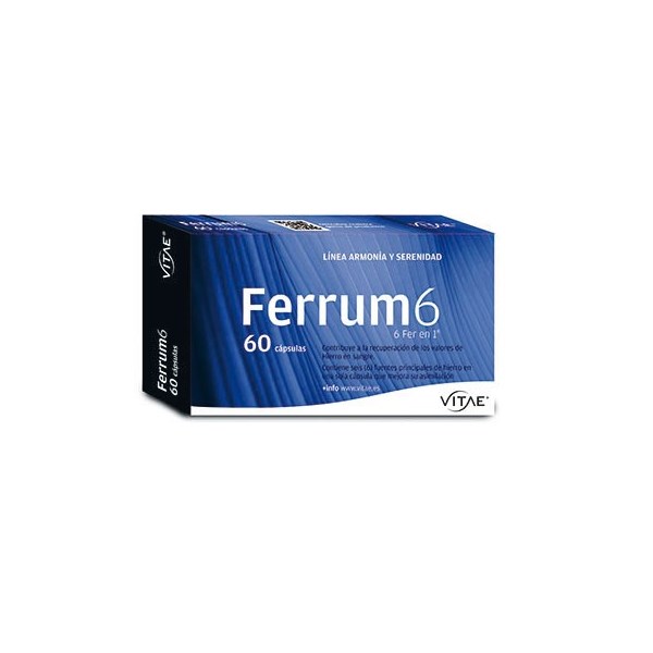 FERRUM 6 60 CÁPSULAS comprar en tienda online | Parafarmacia.
